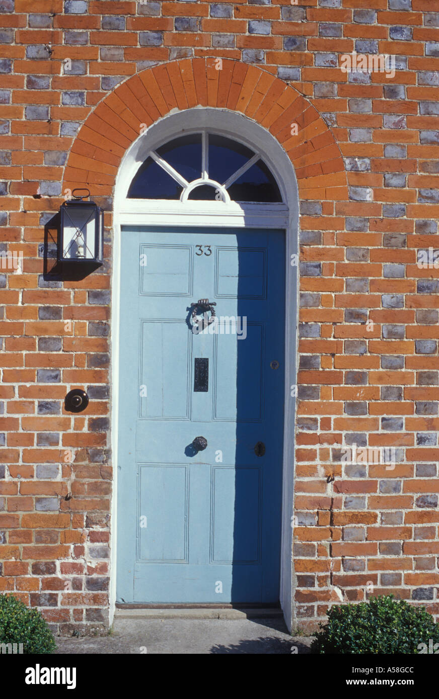 Overton Hampshire England UK front door of early 19th century village ...