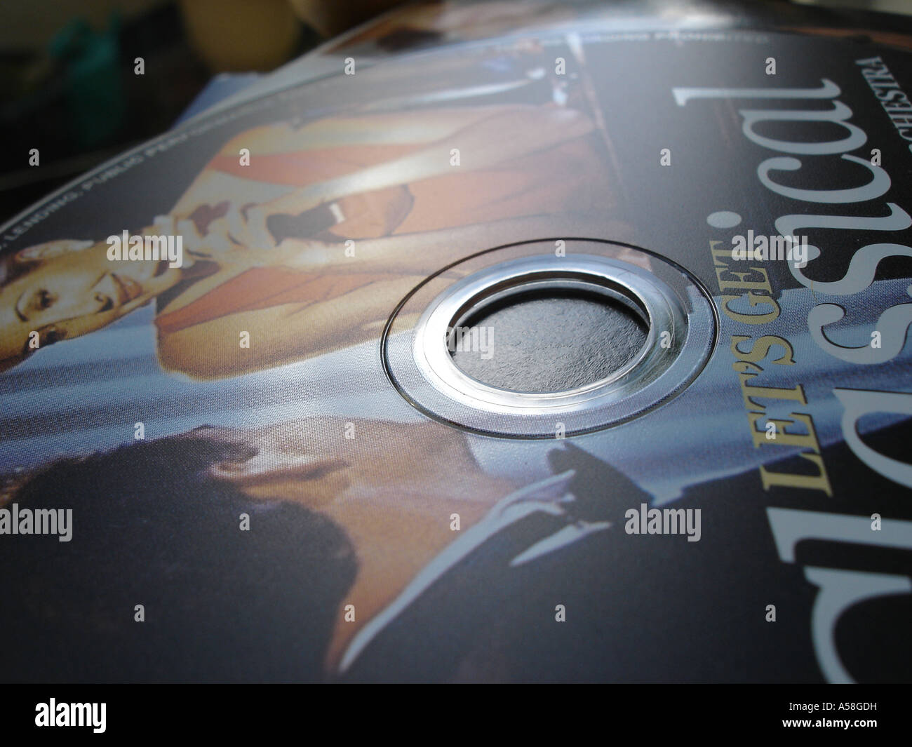 CD in closeup Stock Photo - Alamy