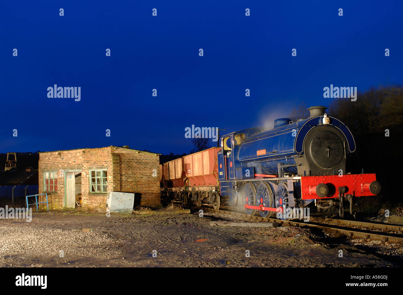 Train railway railroad heritage england foxfield station colliery ...