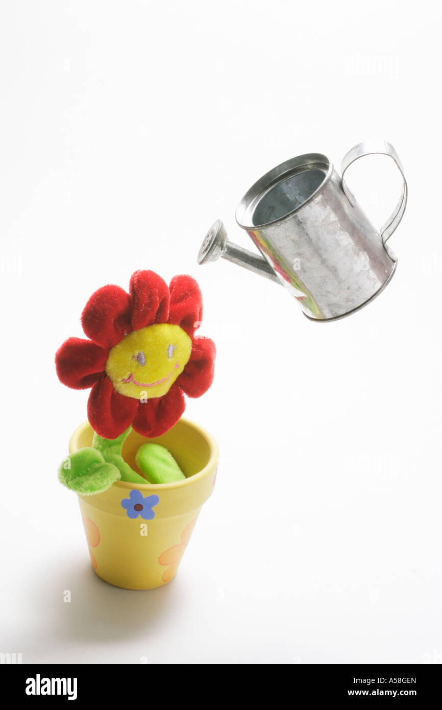 Fabric flower watering can hi-res stock photography and images - Alamy
