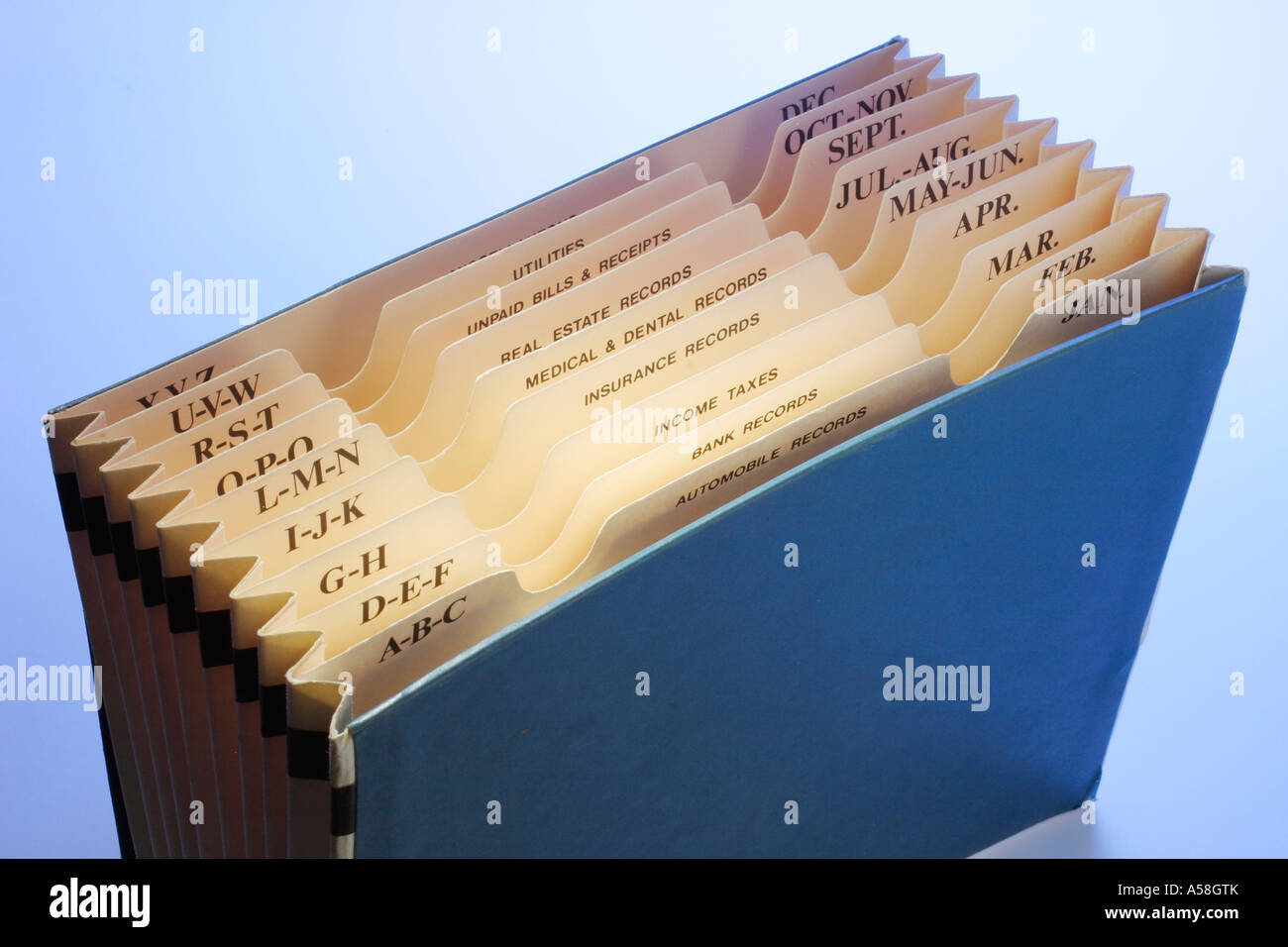 Alphabetical file folder hi-res stock photography and images - Alamy