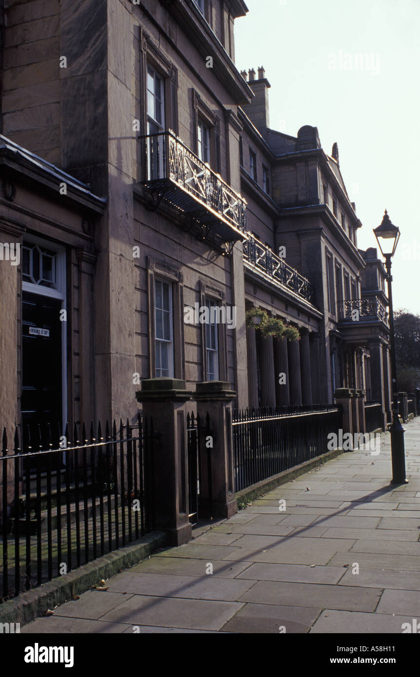 Percy Street Liverpool England Greek Revival terrace housing sandstone ...