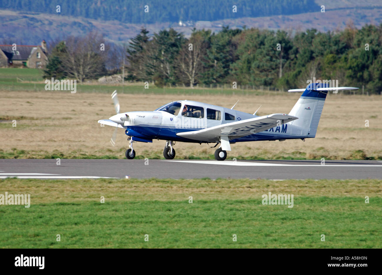 PA28RT-201T Turbo Arrow IV light trainer aircraft. XAV 4869-457 Stock ...