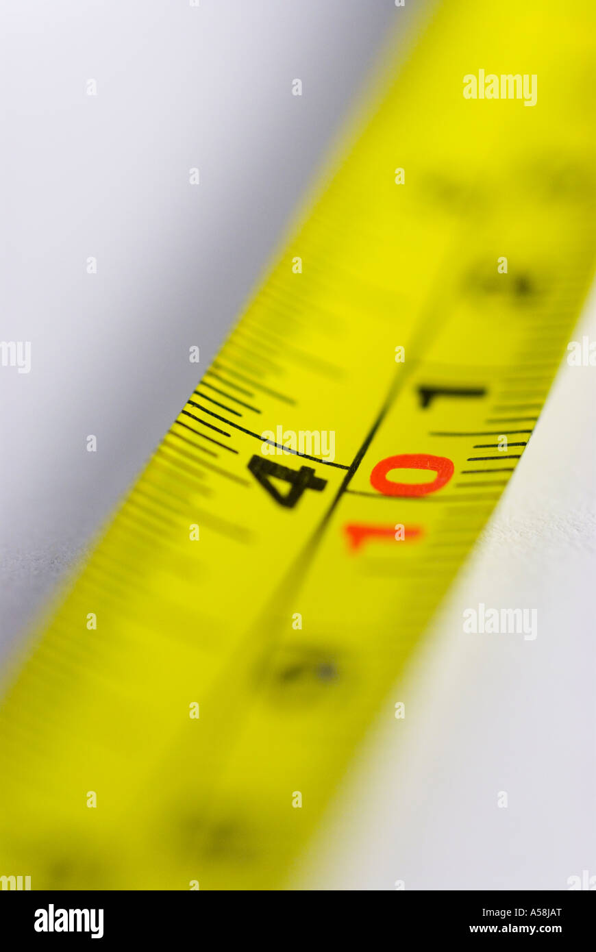 Metal tape measure close up Stock Photo - Alamy