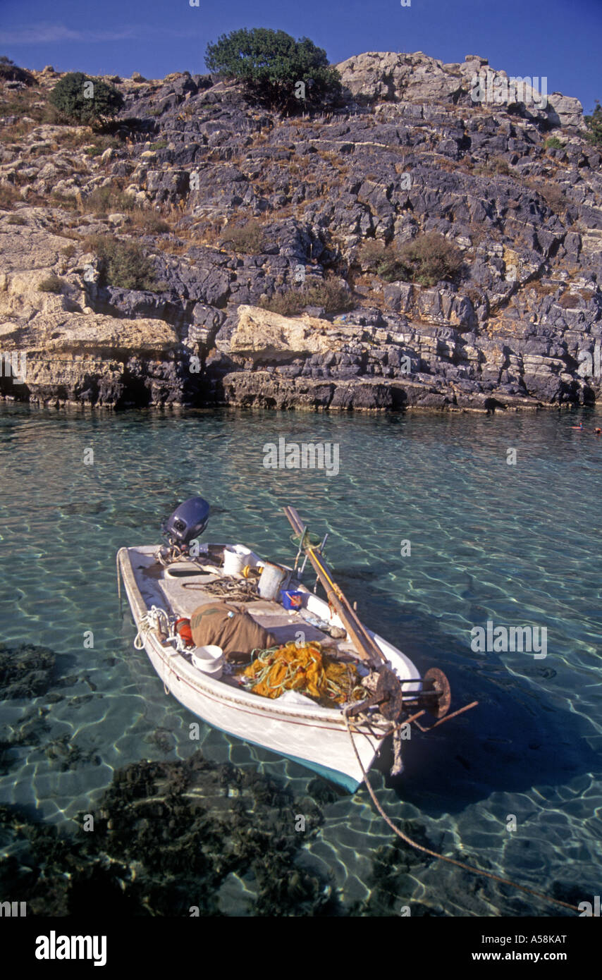 Pefkos Bay Isle of Rhodes Greece GXPL 4813-452 Stock Photo - Alamy