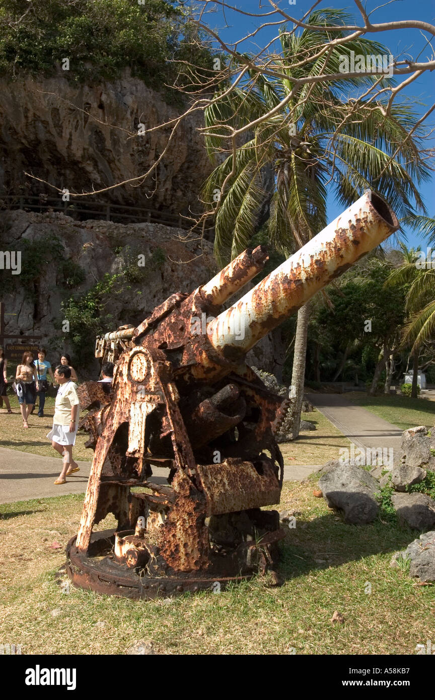 Toursit visit Japanese WW2 historic site Saipan CNMI Stock Photo - Alamy