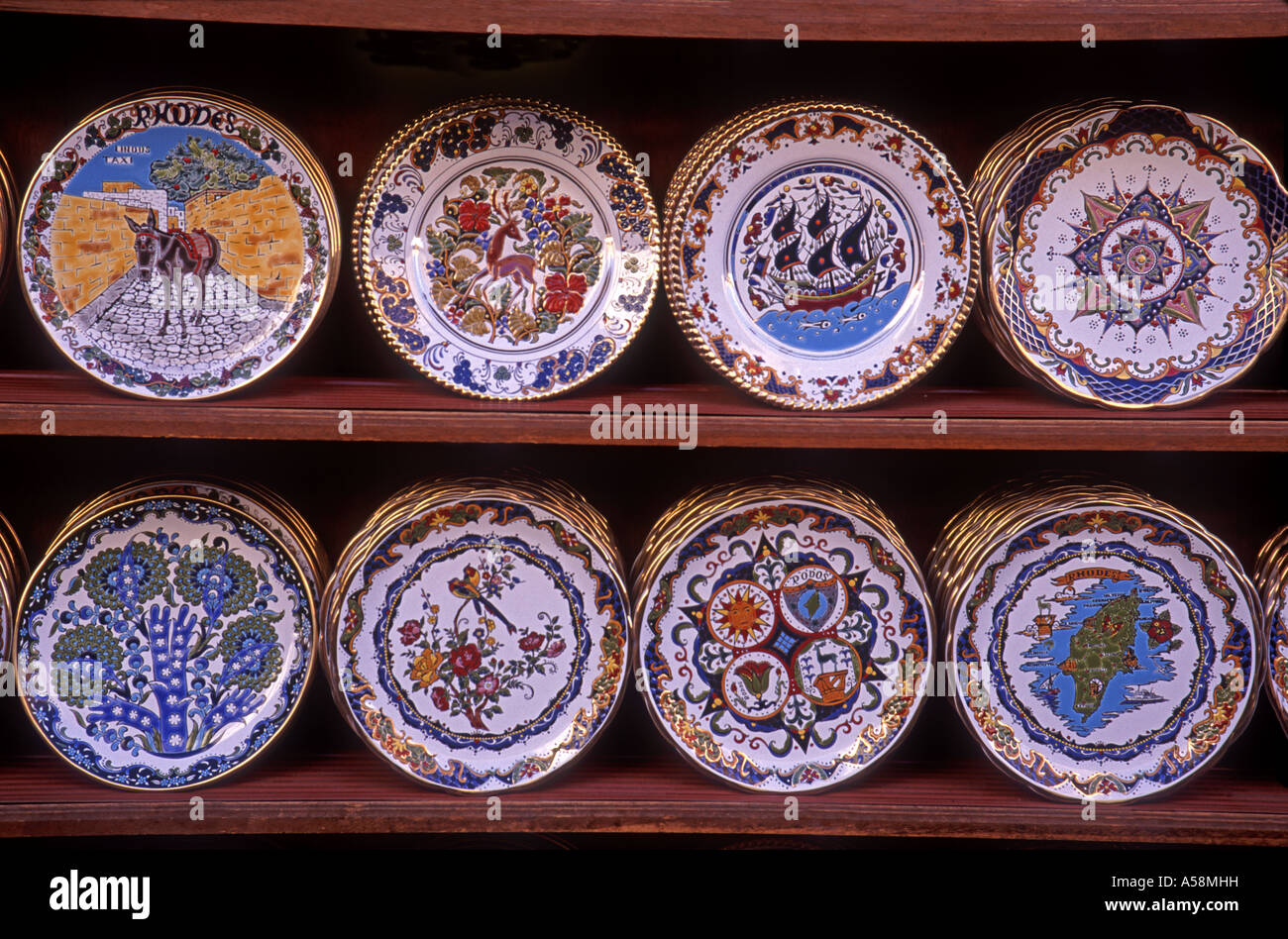 Traditional Pottery Isle of Rhodes. Greece. XPL 4866-456 Stock Photo ...