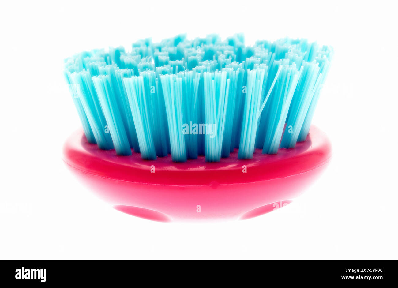 Plastic scrubbing brush Stock Photo - Alamy