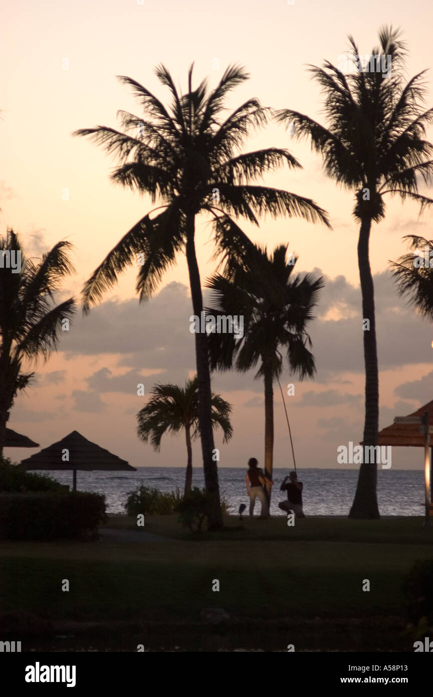 Saipan beach sunset hi-res stock photography and images - Alamy