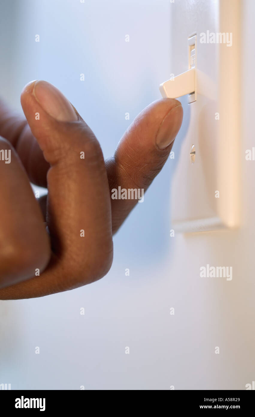 Flipping switch hi-res stock photography and images - Alamy