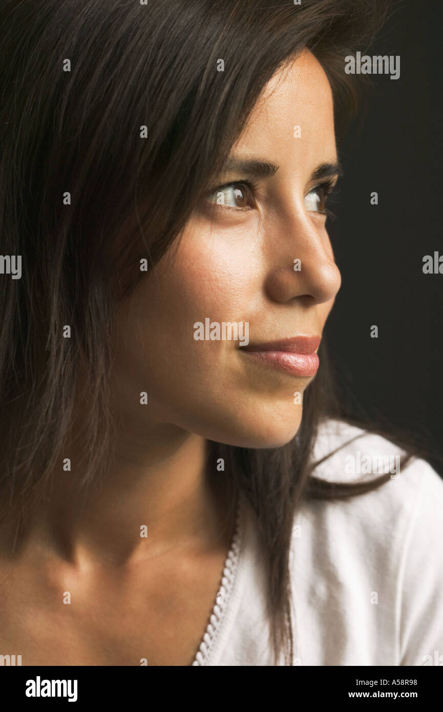 Profile of woman Stock Photo - Alamy