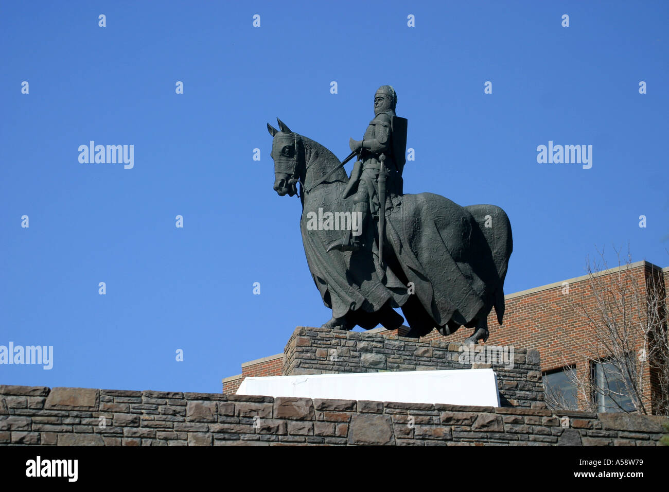 SCULPURE the Horseman "Robert de Bruce Stock Photo - Alamy