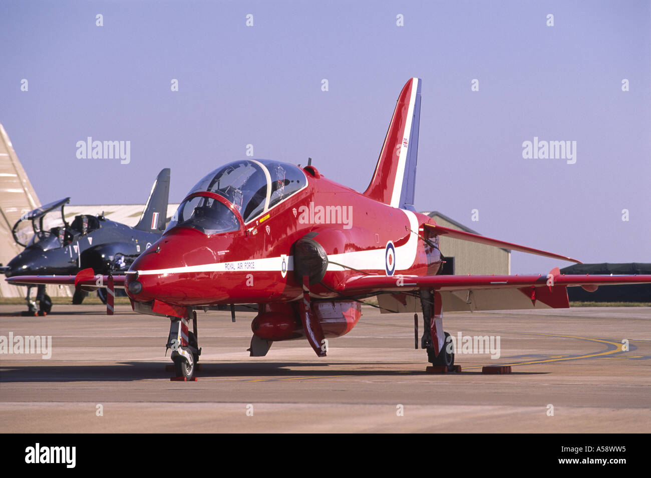 Red Arrows Hawk T1 Stock Photo - Alamy