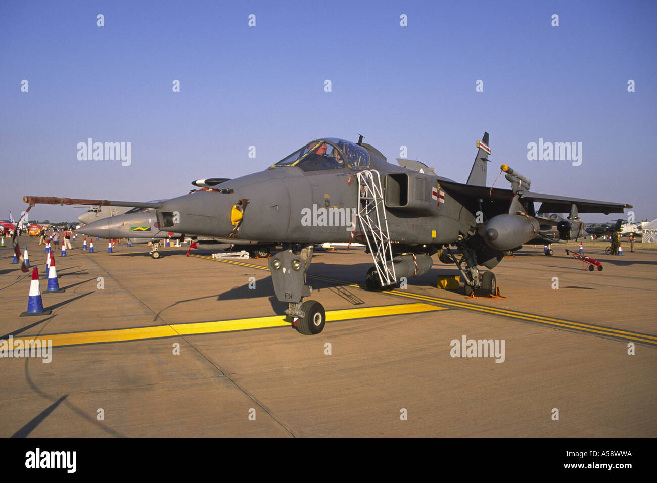 Sepecat Jaguar GR3A aircraft in RAF markings Stock Photo - Alamy