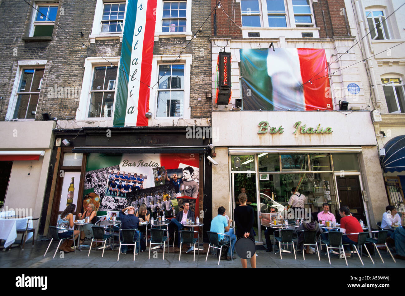 England, London, Soho, Street Scene in Frith Street Stock Photo - Alamy