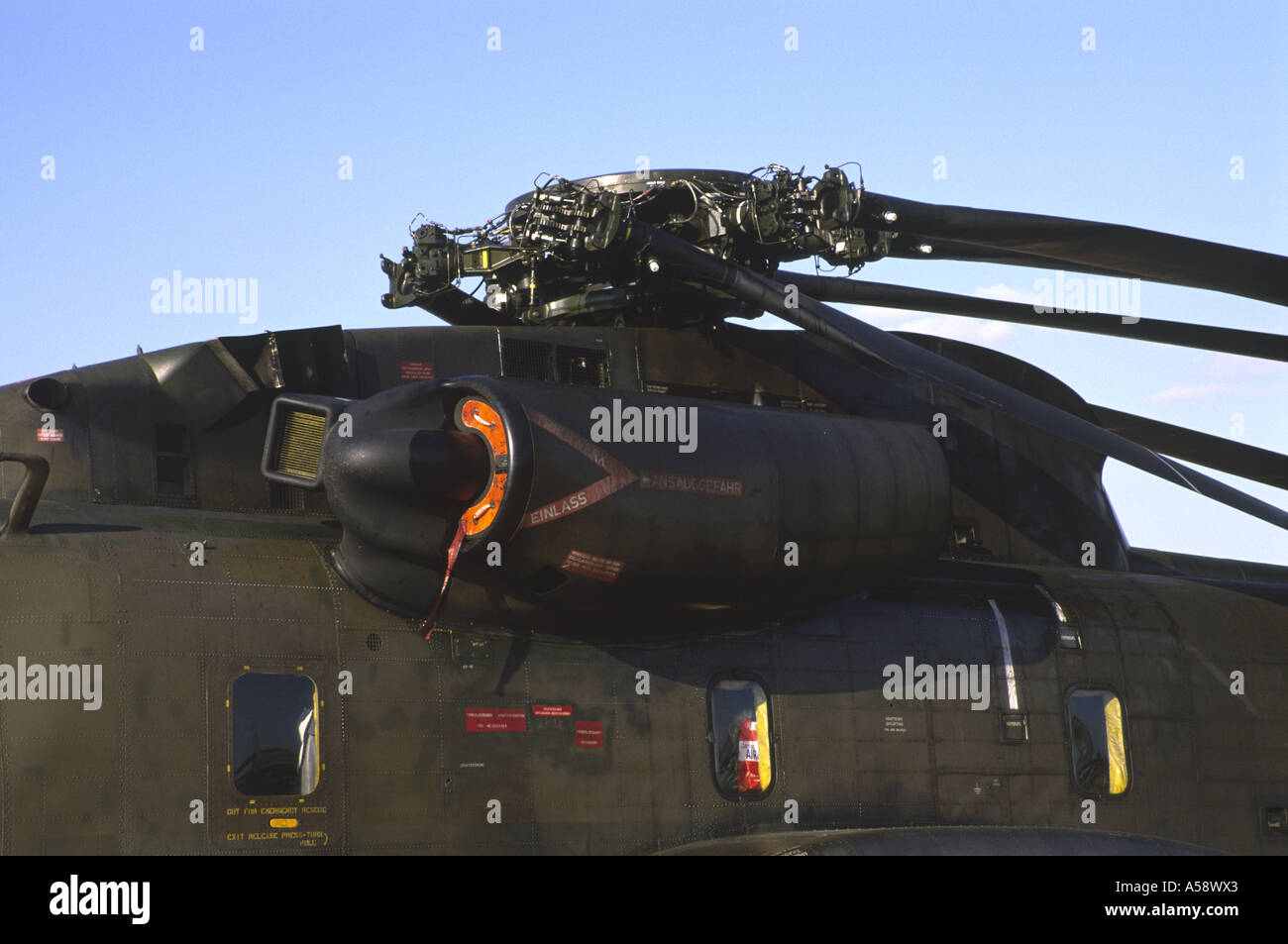 Sikorsky CH-53G Engine & Rotor Assembly Stock Photo - Alamy