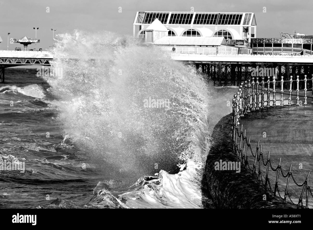 STORMY SEA, BLACKPOOL, U.K Stock Photo - Alamy