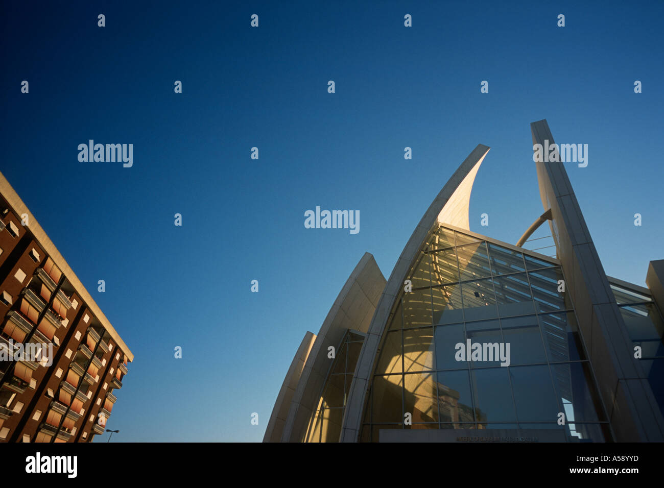 Rome. Italy. La Chiesa del Dio Padre Misericordioso aka Jubilee Church ...