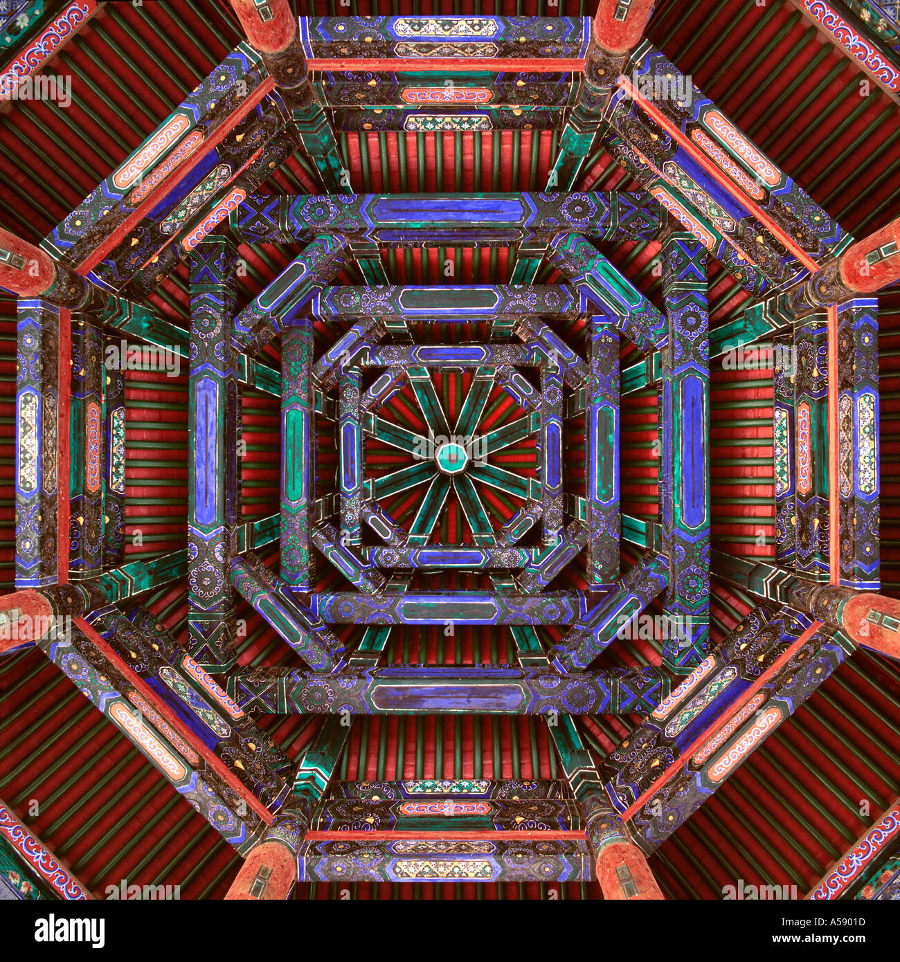 Ceiling Detail The Spacious Pavillion The Summer Palace Beijing Hebei P ...