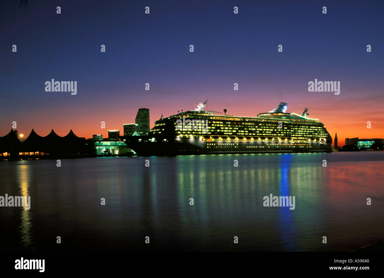 Cruise Ship Port of Miami Florida USA Stock Photo - Alamy