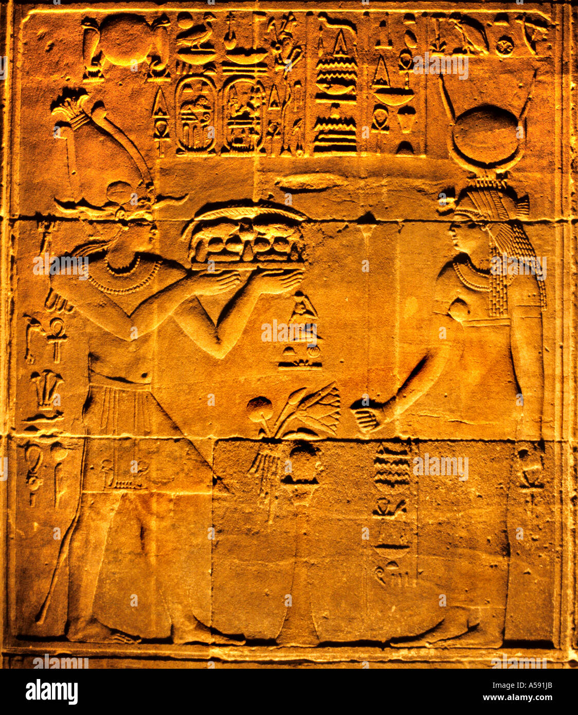 Pharoa worships Isis and Hathor Abu Simbel temple Ramses Ramesses II 2 ...