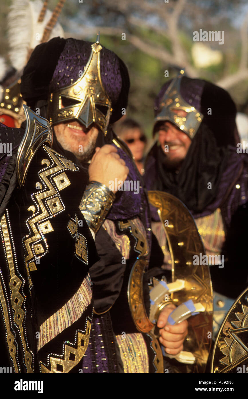 Moorish warriors during the annual re-enactment of 1229 invasion by ...