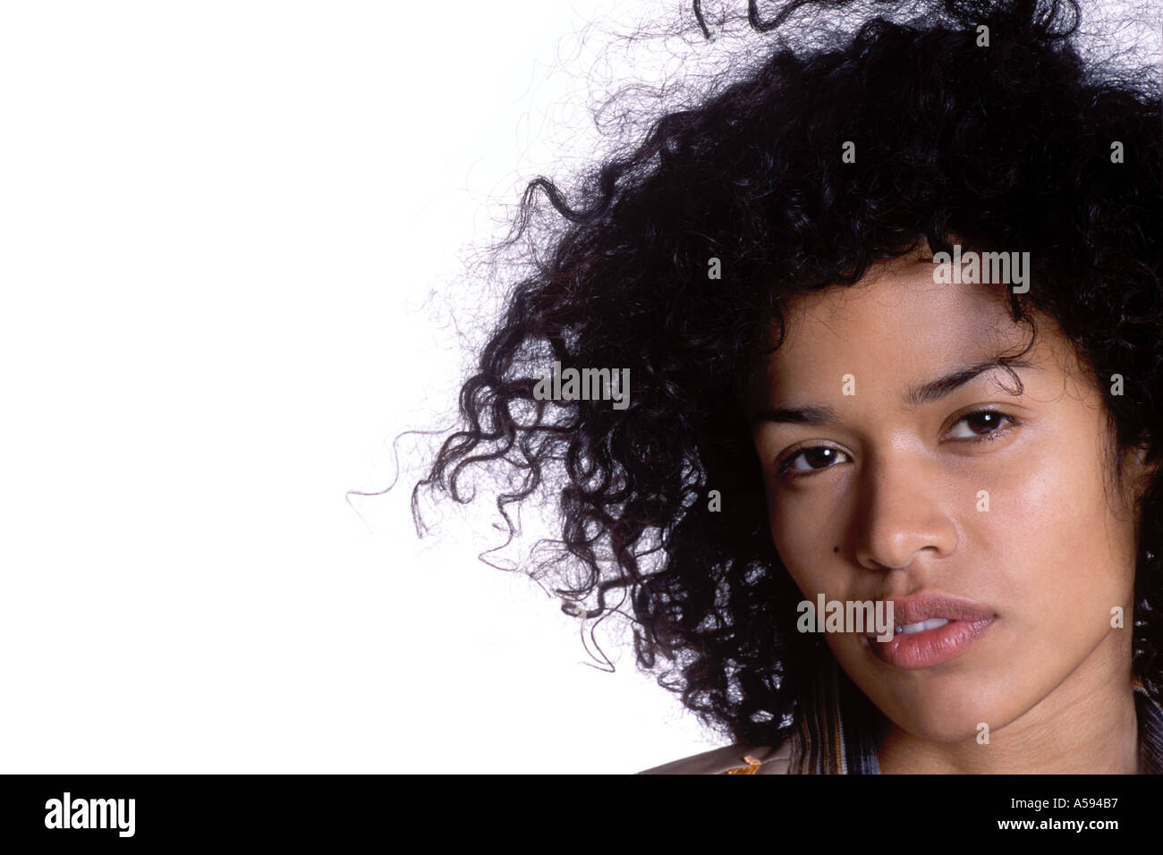 Horizontal shot curly ethnic hi-res stock photography and images - Alamy