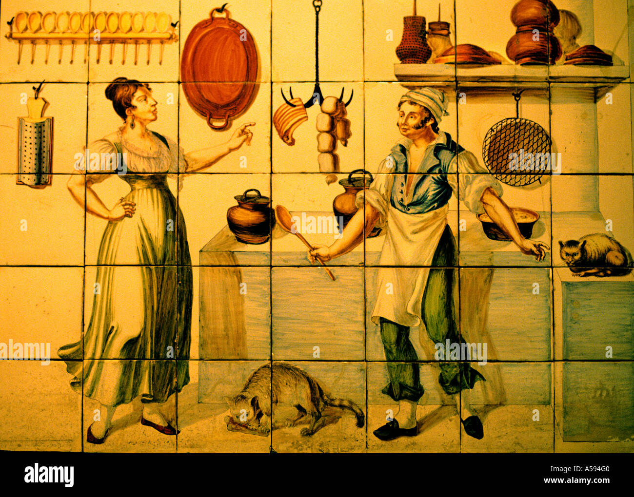 Medieval kitchen drawing hi-res stock photography and images - Alamy