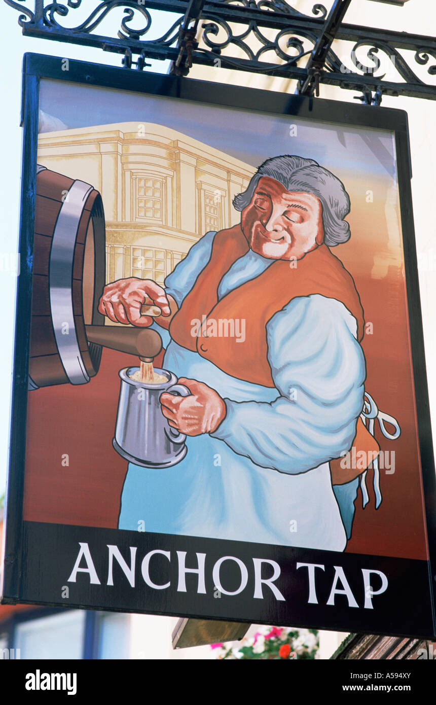 England, London, Anchor Tap Pub Sign Stock Photo - Alamy