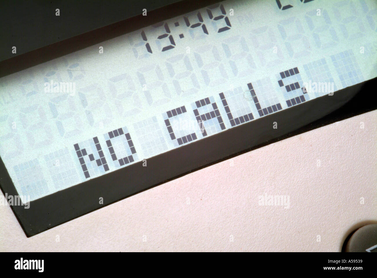 A caller display unit showing no calls Stock Photo - Alamy