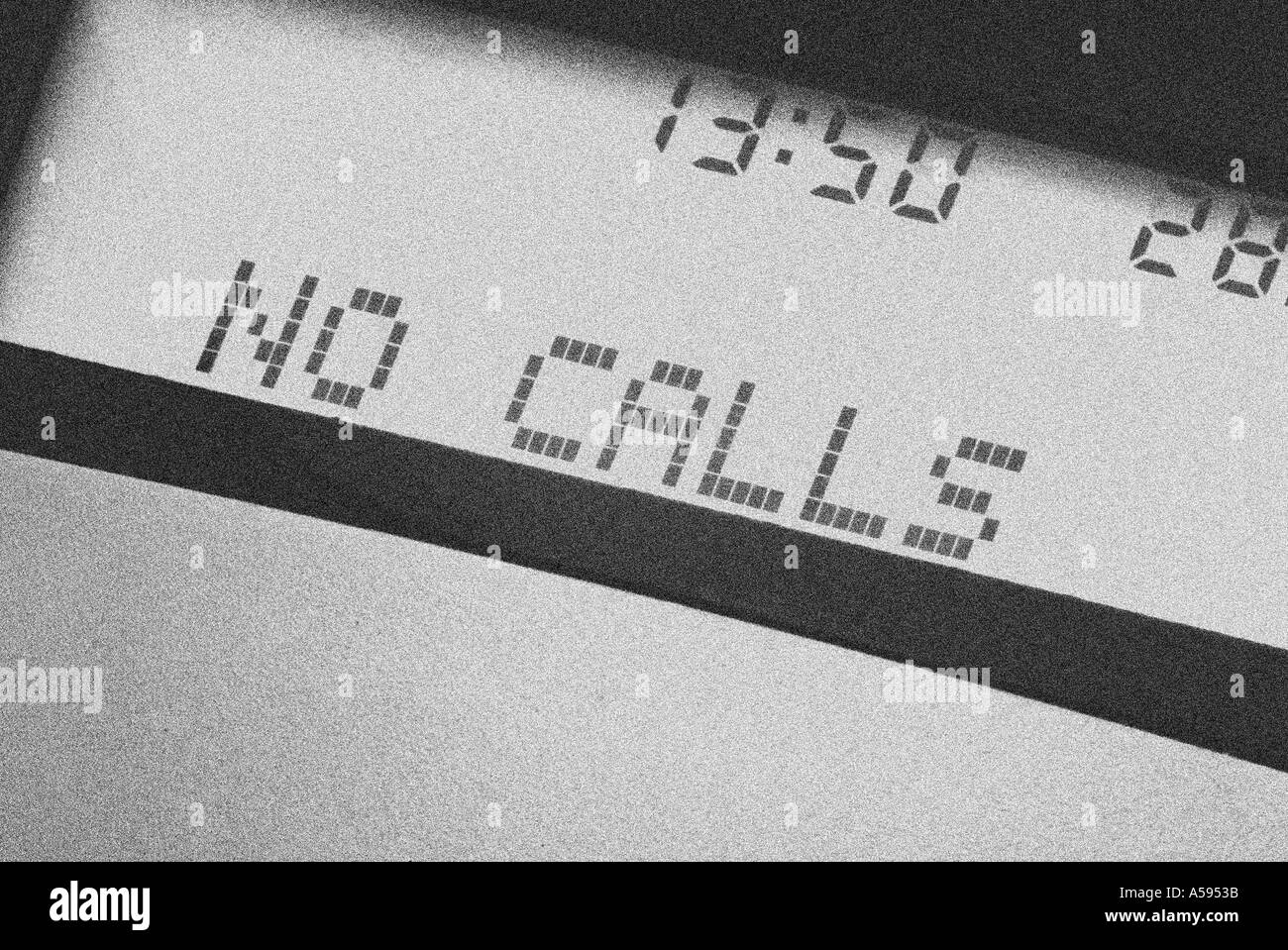 A caller display unit showing no calls Stock Photo - Alamy