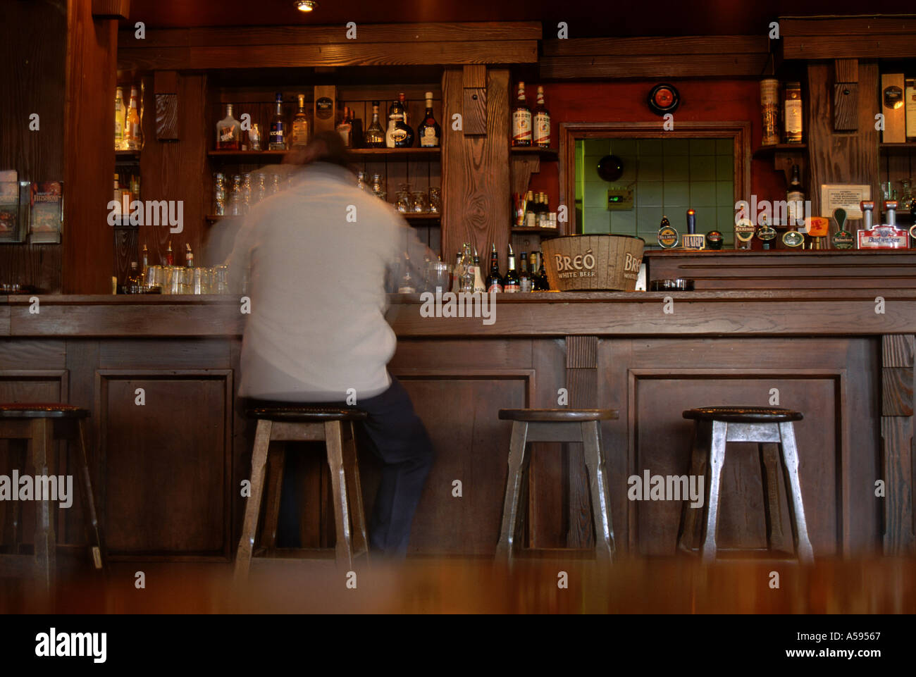 Man drinking alone hi-res stock photography and images - Alamy