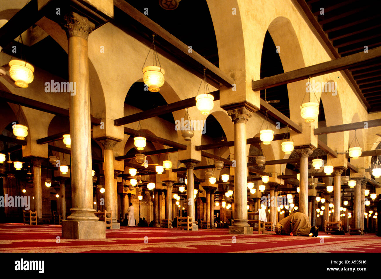 Al Azhar Mosque in Cairo Egypt Egyptian Stock Photo - Alamy