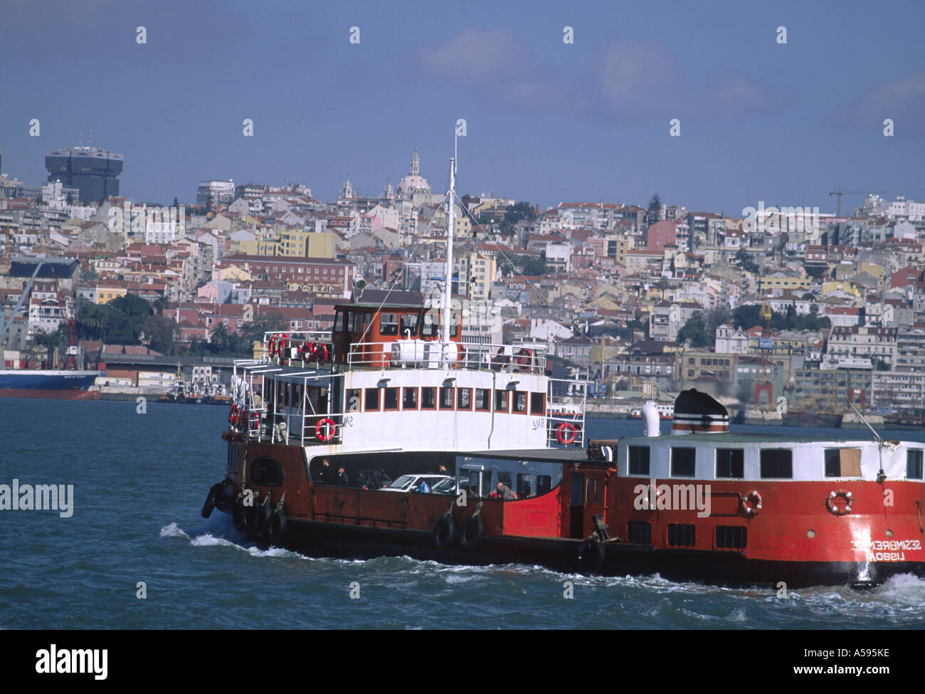 ferry, lisbon portugal Stock Photo - Alamy