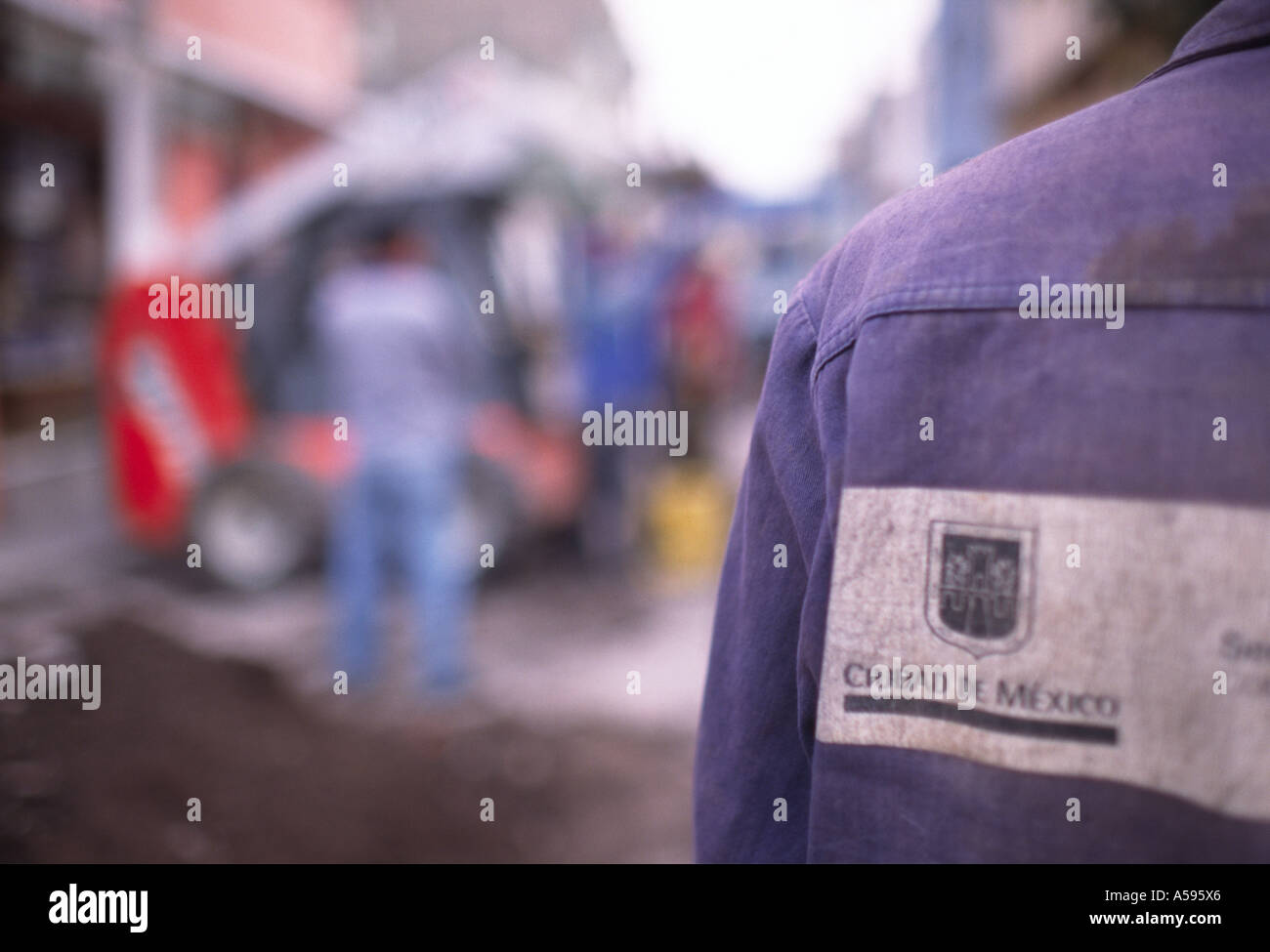 mexico city municipality worker working Stock Photo - Alamy