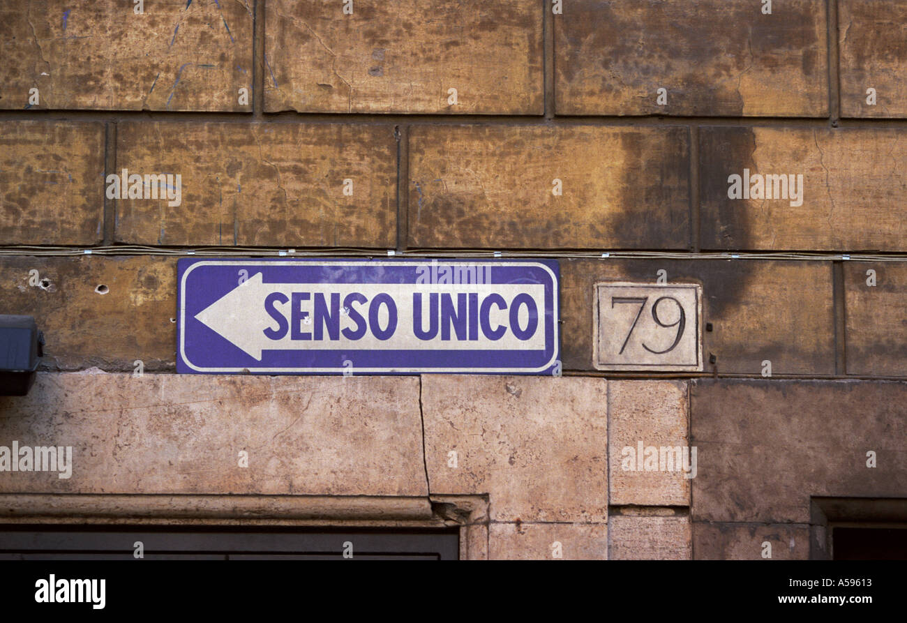 One way in direction hi-res stock photography and images - Alamy
