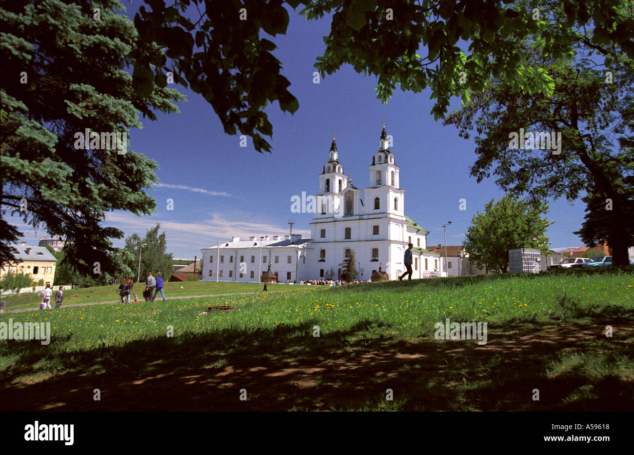 Orthodox Cathedral of the Holy Ghost in Minsk, capital of Belarus Stock ...
