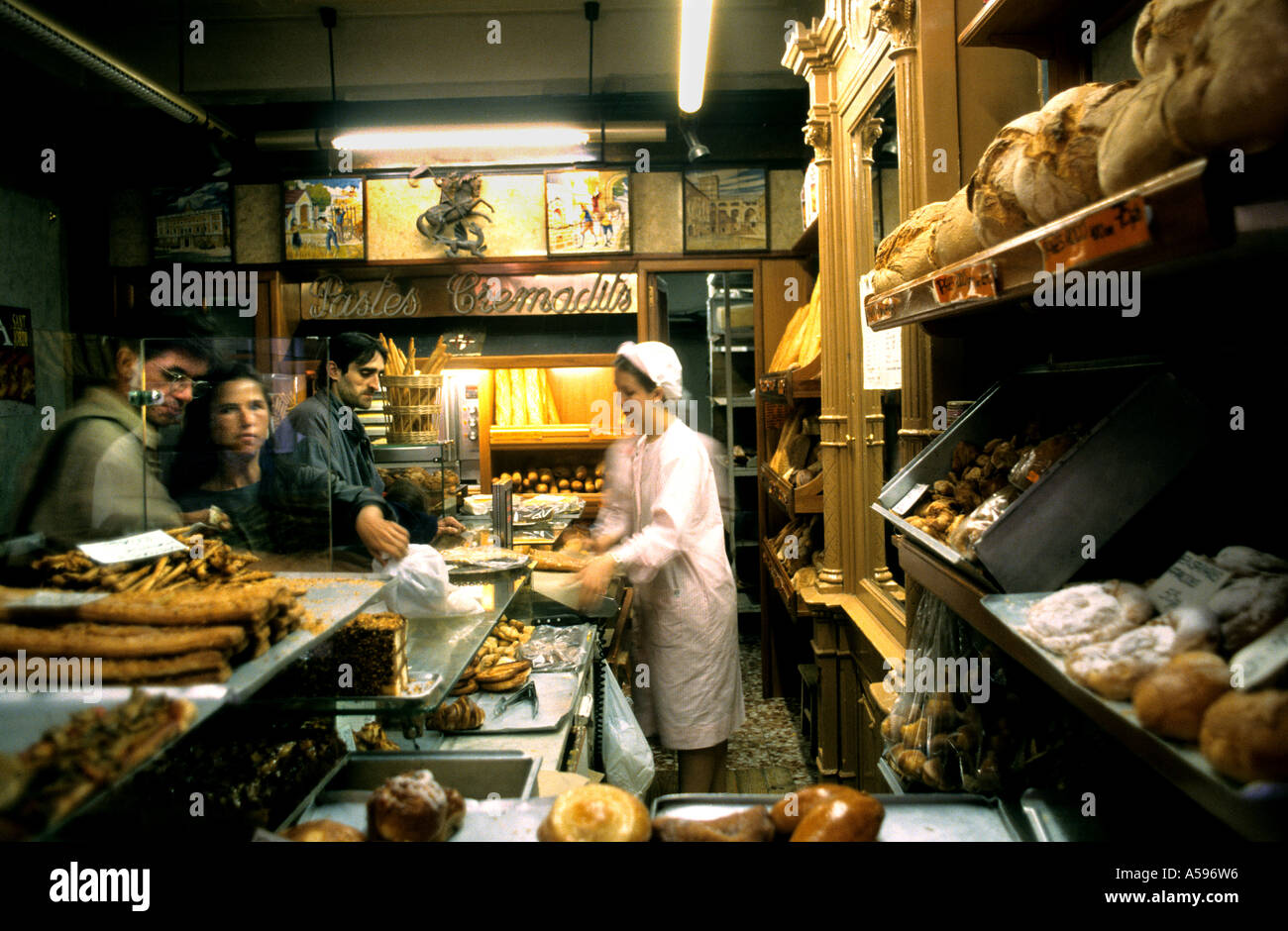 Bakery Barcelona Spain La Rambla Les Rambles Las Ramblas Stock Photo ...