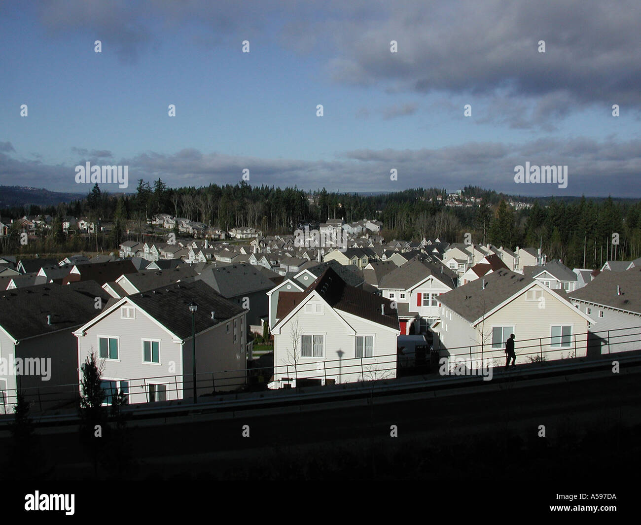 Residential single and multi family housing Seattle Washington Stock ...