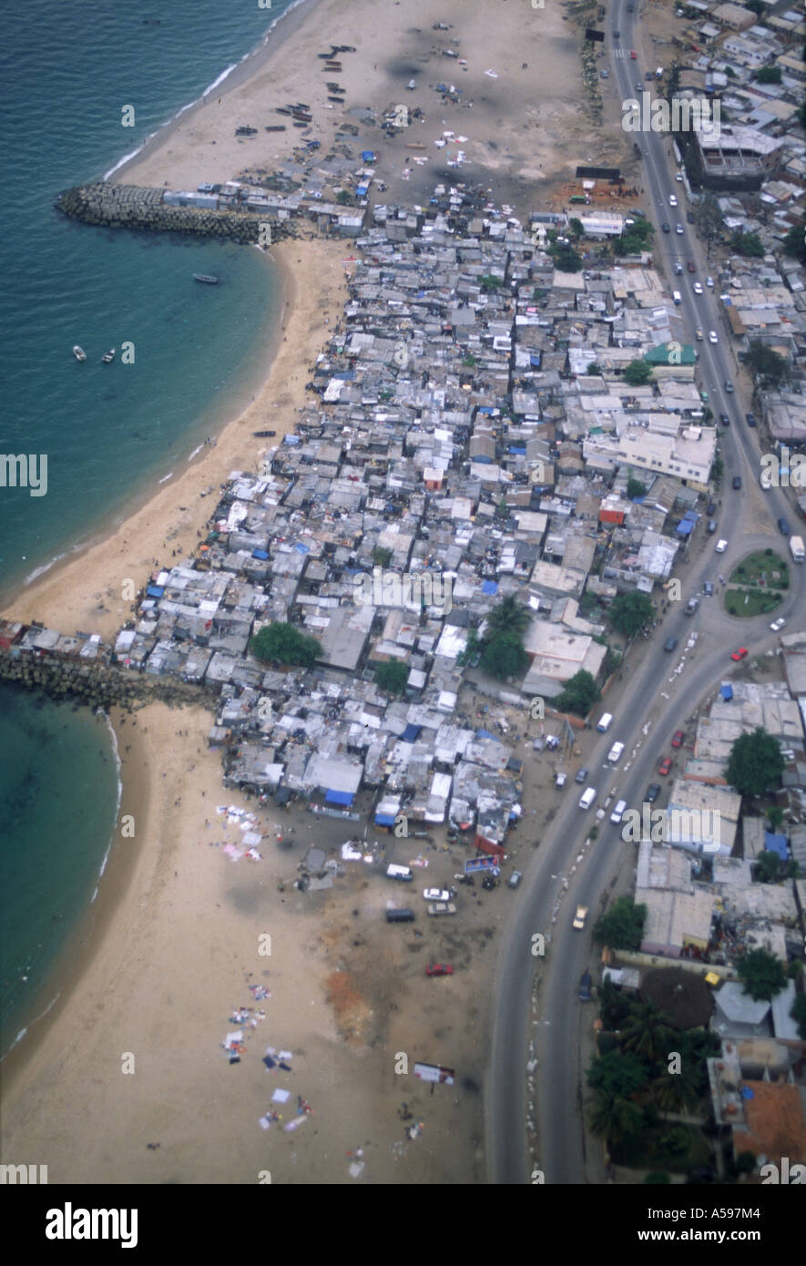luanda angola aerial view of city Stock Photo - Alamy