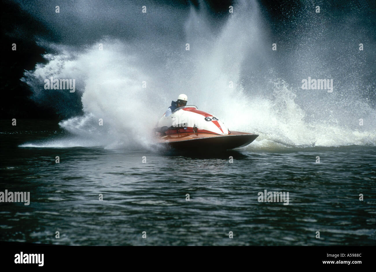 A 1960s Three Point Hydroplane underway Stock Photo - Alamy
