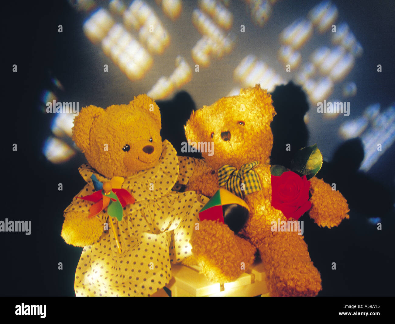 teddy bears couple Stock Photo - Alamy