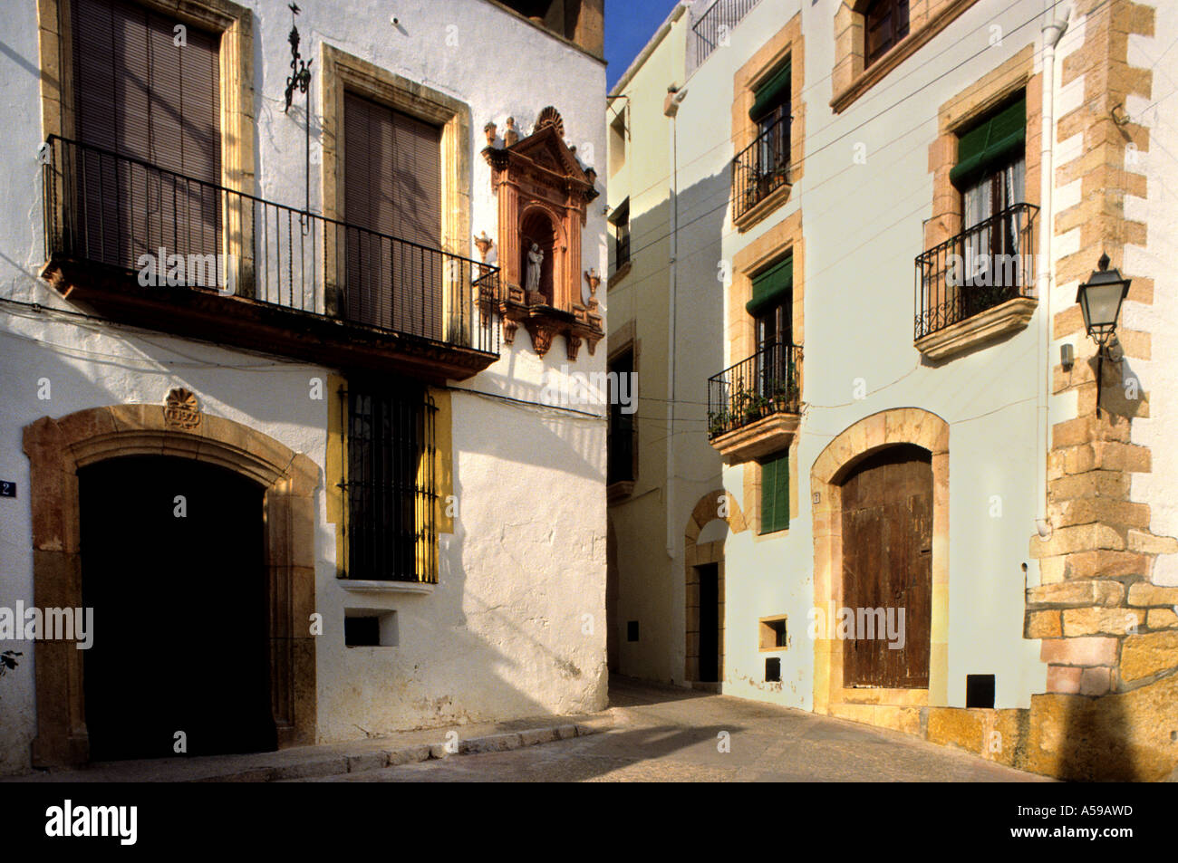 Altafulla Tarragona Spain Spanish Village Stock Photo - Alamy