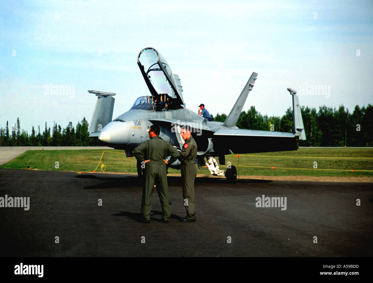 Canadian Airforce jet Fighter Stock Photo - Alamy
