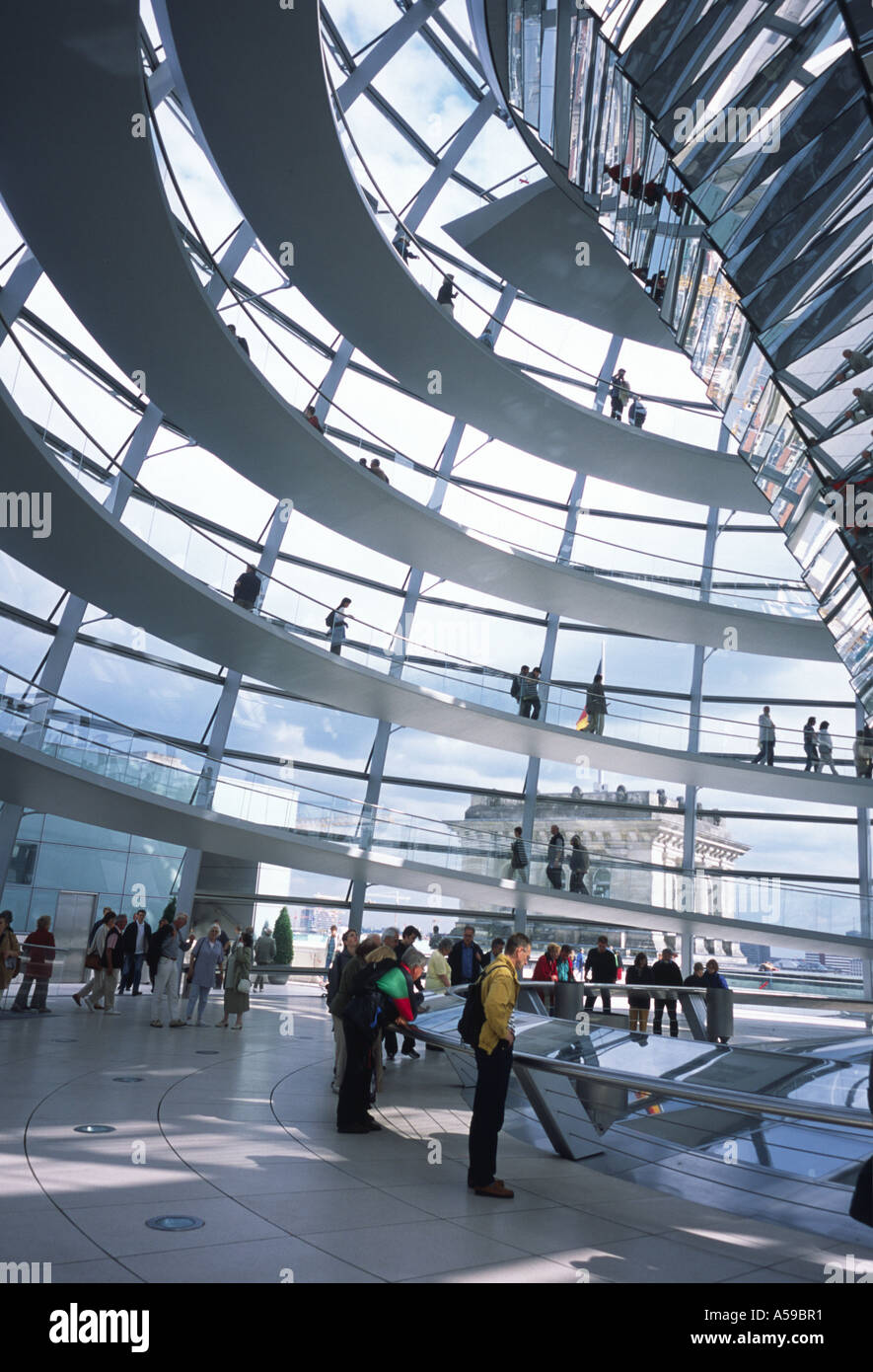 reichstag germany interior and people Stock Photo - Alamy