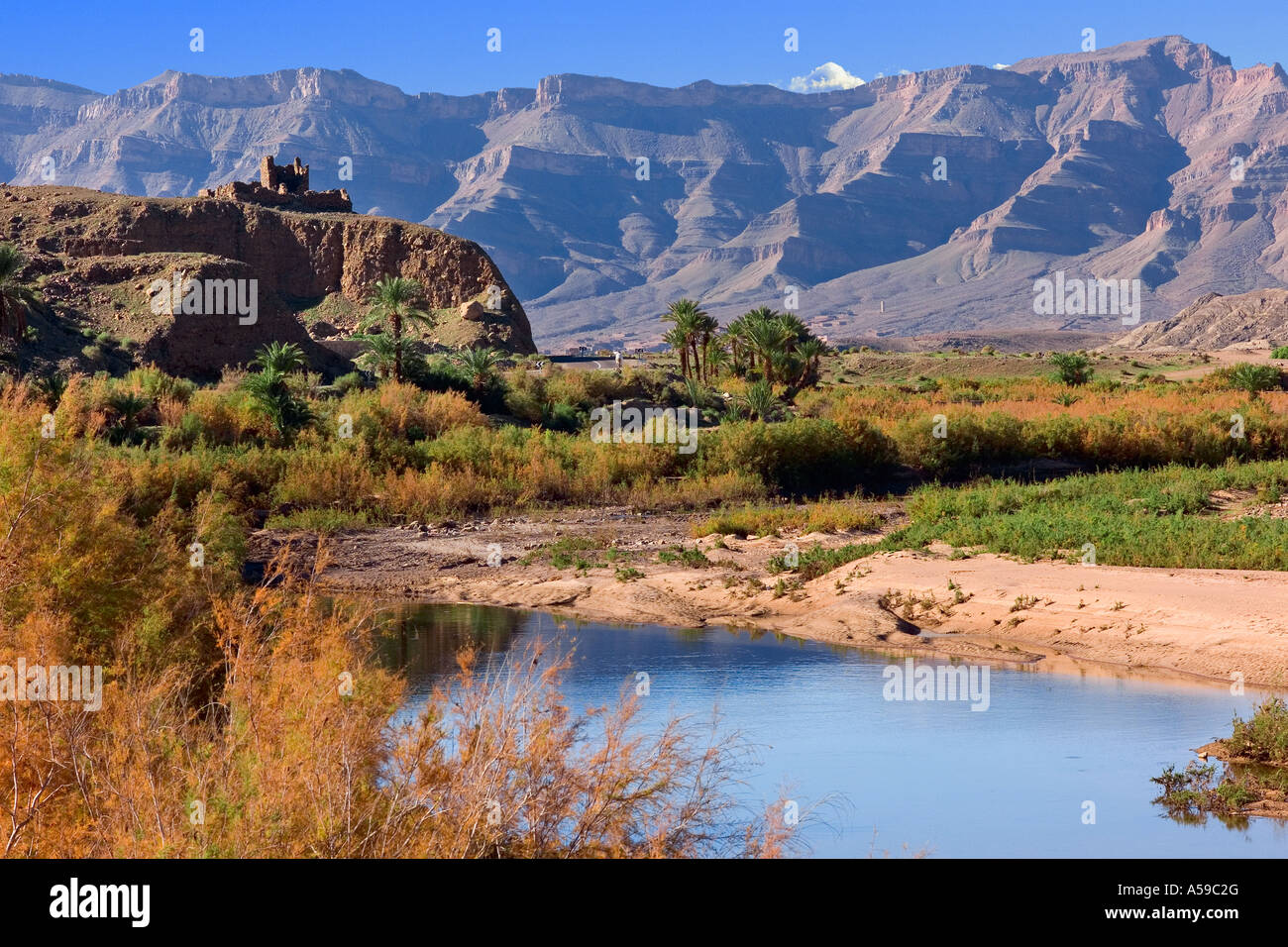 Draa river near Agdz Morocco Stock Photo - Alamy