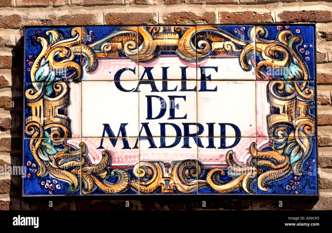 Earthenware street sign hi-res stock photography and images - Alamy