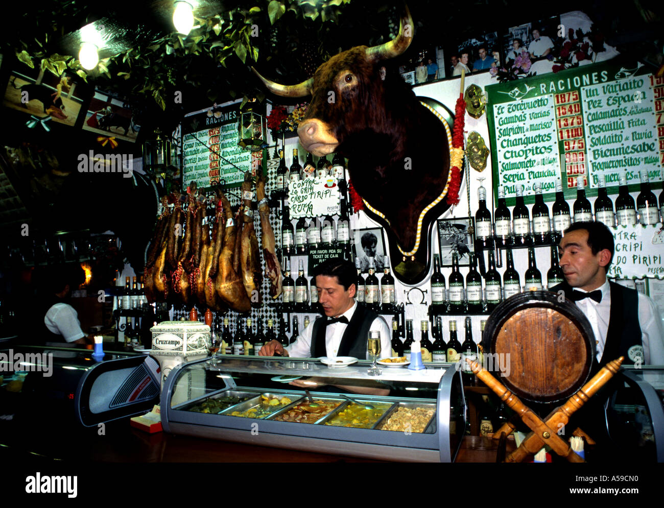 Plaza Mayor Madrid Spanish Bar La Torre del Oro Andalusian Restaurant ...