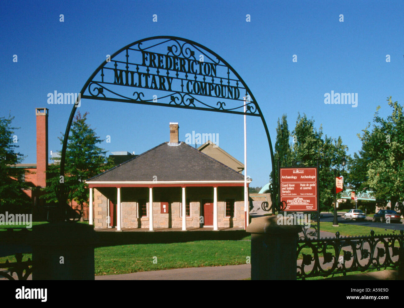 Military Compound Fredericton New Brunswick Canada Stock Photo - Alamy
