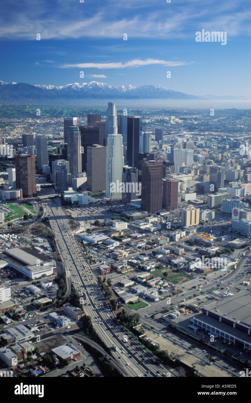 Aerial View Los Angeles Freeways High Resolution Stock Photography and ...